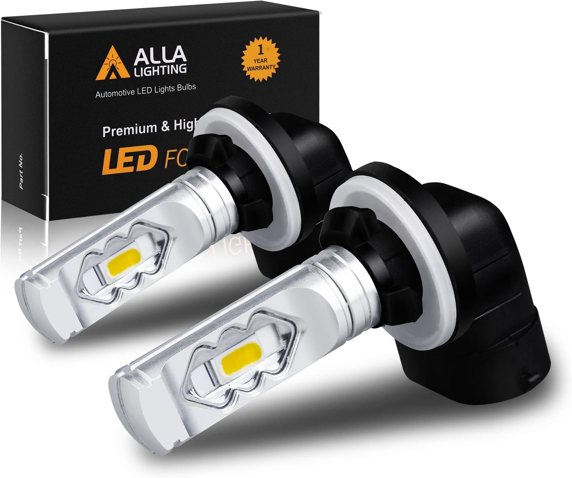 Amazon.com: Alla Lighting S-HCR HB4 9006 LED Forward Lighting, Fog ...