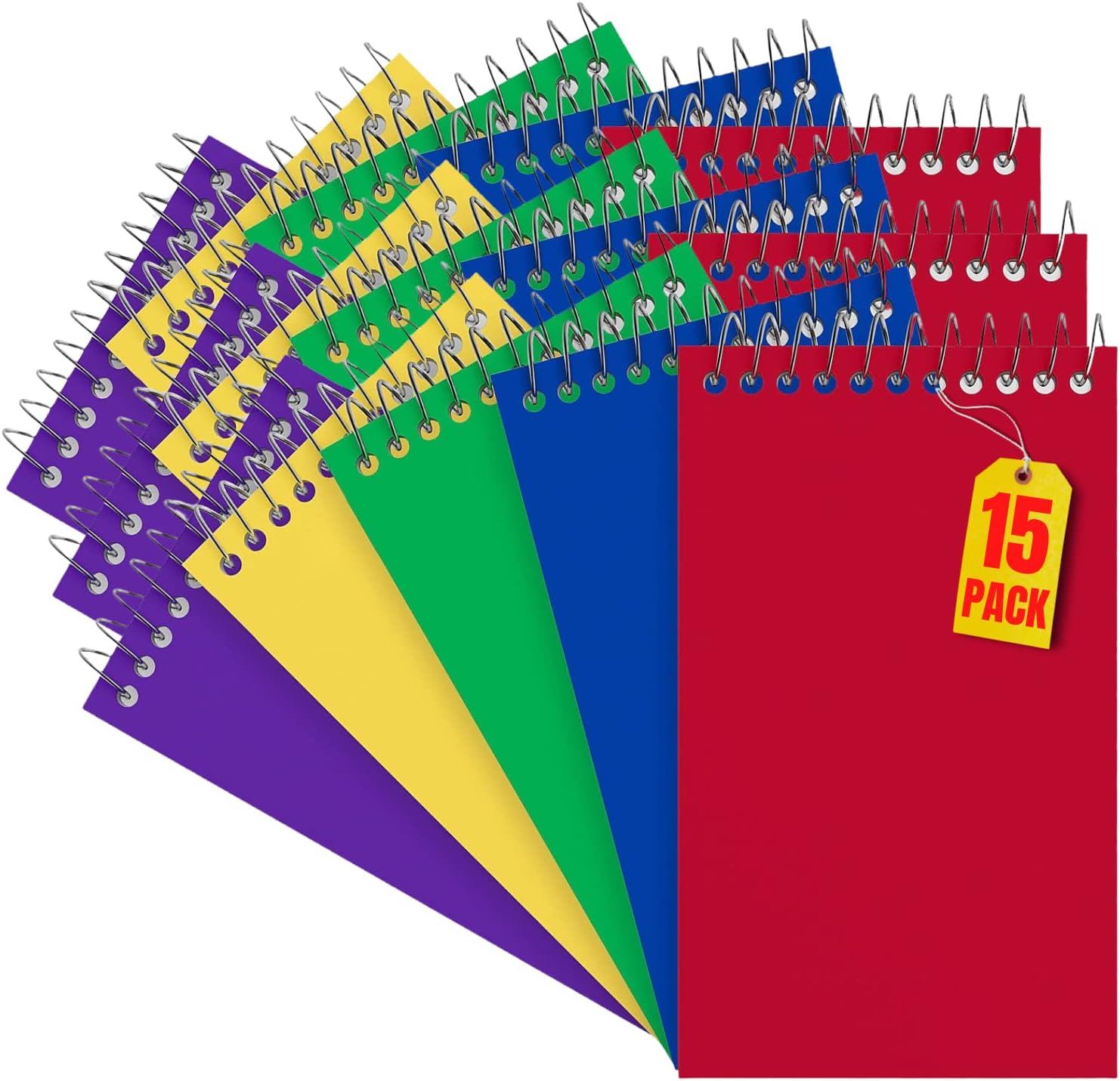 Amazon.com : 1InTheOffice Wirebound Spiral Memo Books, Memo Pads, 3" x ...