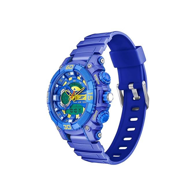 SF CSK Analog-Digital Blue Round Dial Men's Casual Watch-77070PP10 ...