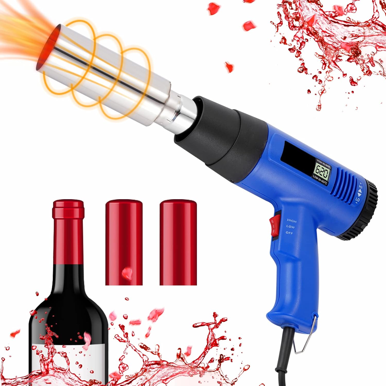 YJINGRUI Capsule Shrinking Device Capsule Sealing Machine with LCD ...