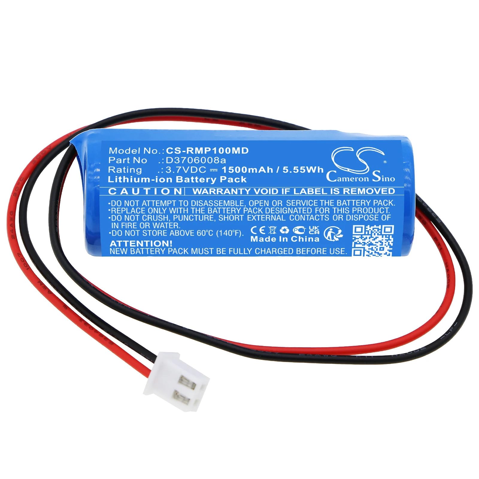 Generic 1500mAh Battery For Revitive D3706008a Tunstall Medic Plus ...