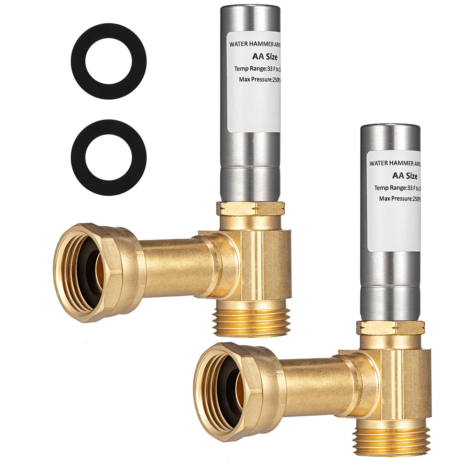 Amazon.com: (2 Pack) Lidertik Water Hammer Arrestor for Washing Machine ...