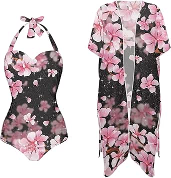 POLERO Vintage One Piece Swimsuit Women Tummy Control Bathing Suit ...