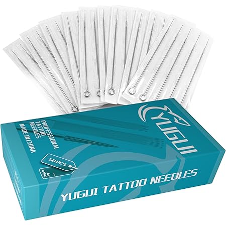 Amazon.com: 50Pcs Yugui Stick and Poke Set Long Bar Tattoo Needles ...