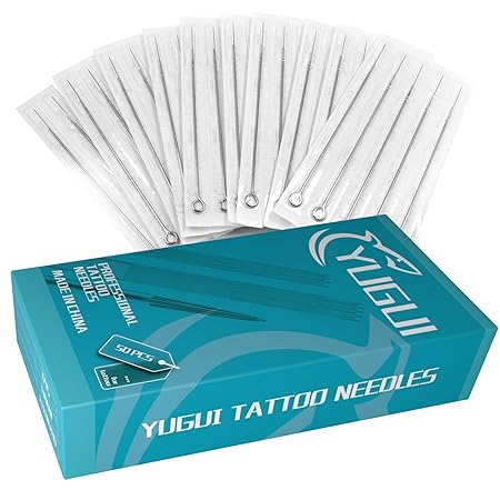 Amazon.com: Yugui Tattoo Needles Set, 50PCS Mixed Stick and Poke Kit ...