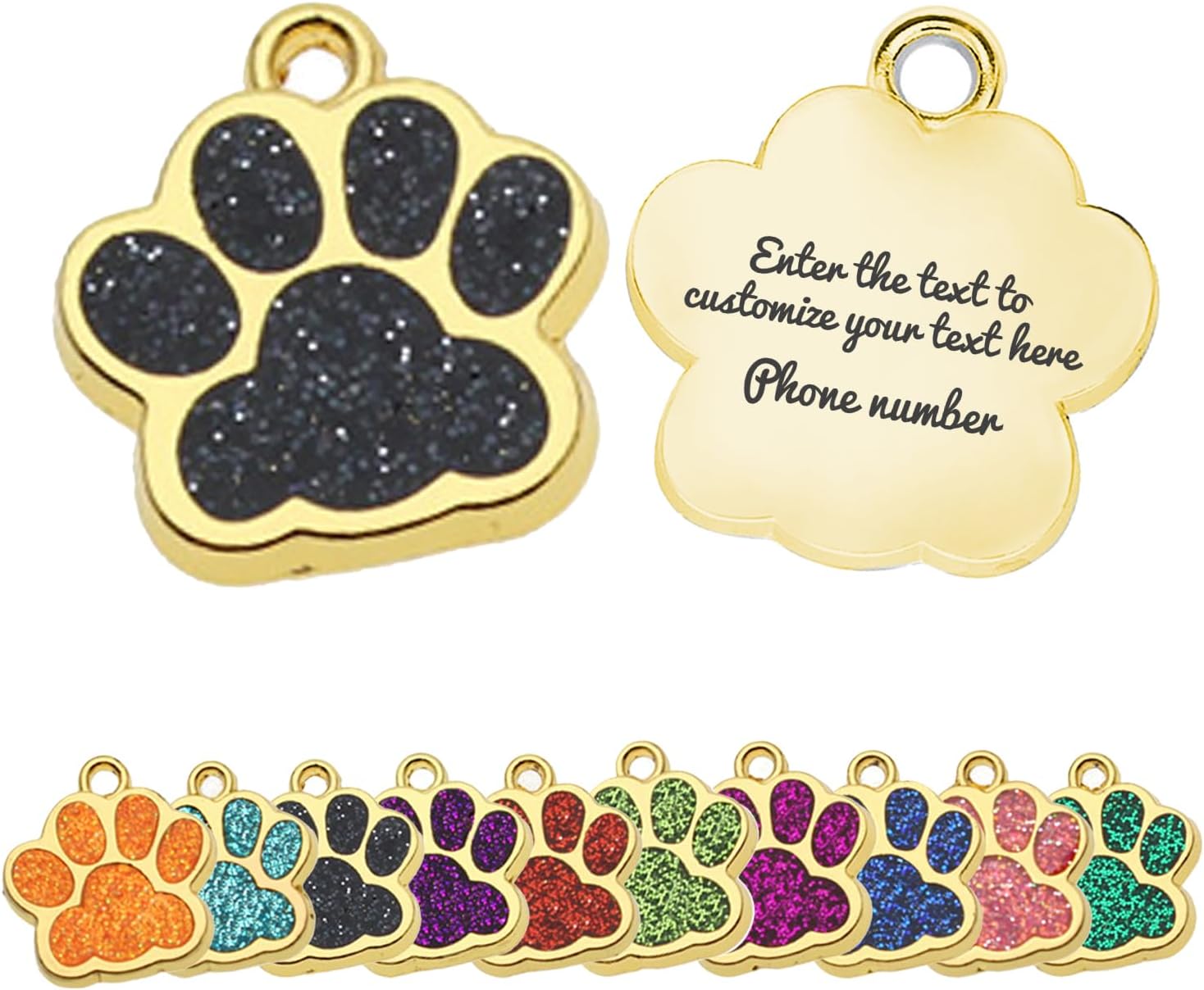 Amazon.com: Dog Tags Personalized for Pets - Claw Shape Stainless Steel ...