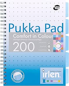 Pukka Pad Irlen A4 Project Book 3-Pack – 200 Pages, 100 Sheets of 80GSM ...