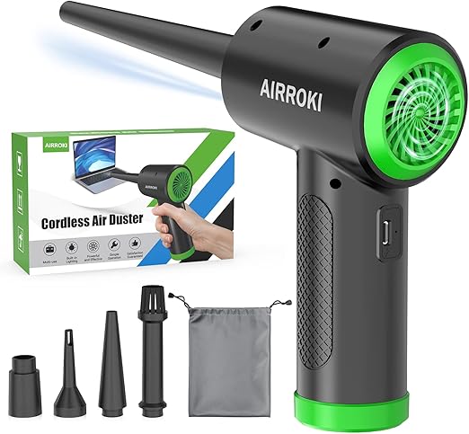 AIRROKI Compressed-Air-Duster-Electric-Air-Duster for Computers ...