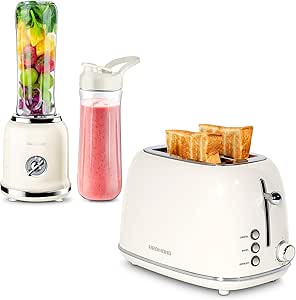 Amazon.com: REDMOND 2 Slice Retro Toaster and Personal Blender ...