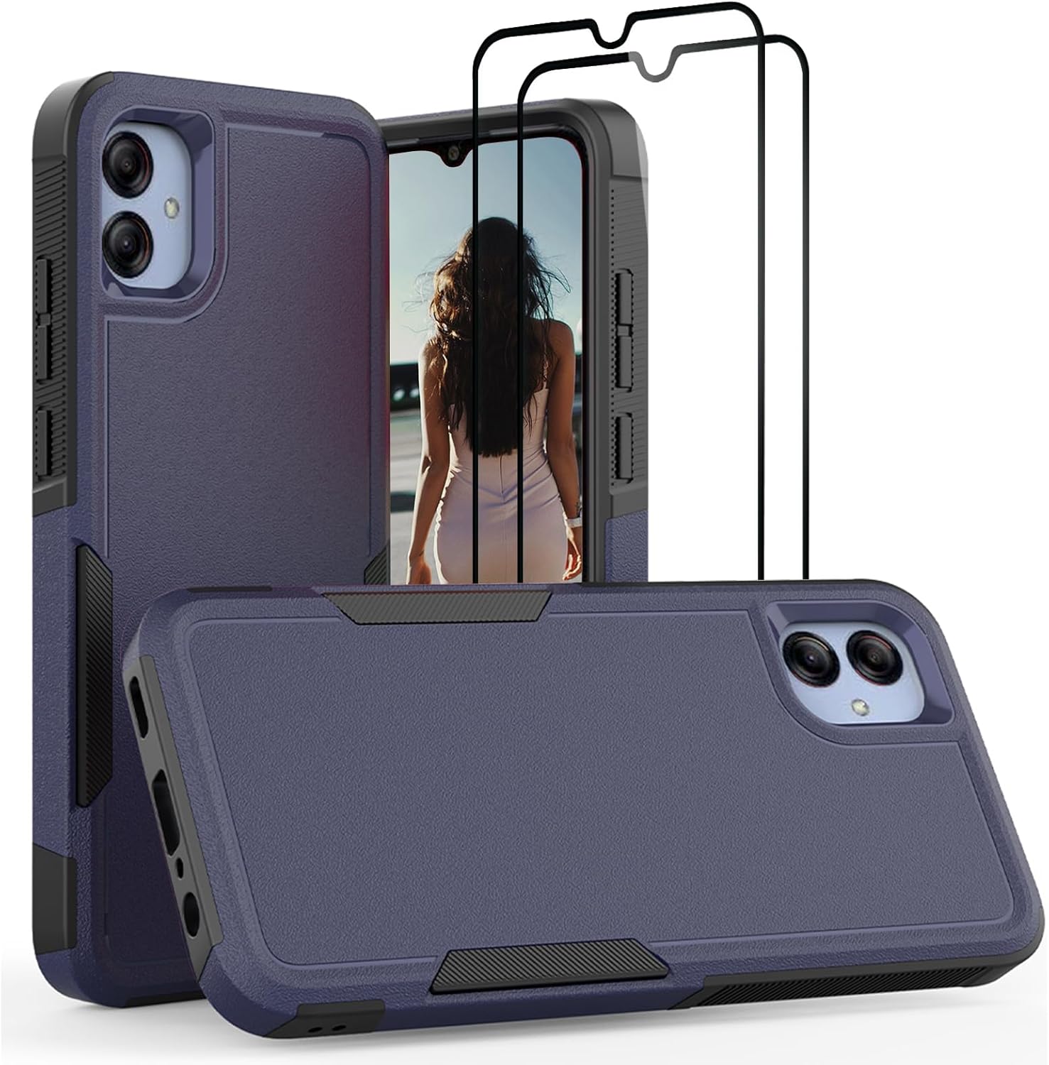 Amazon.com: Jeylly Case for Samsung Galaxy A04E Phone Case, Military ...