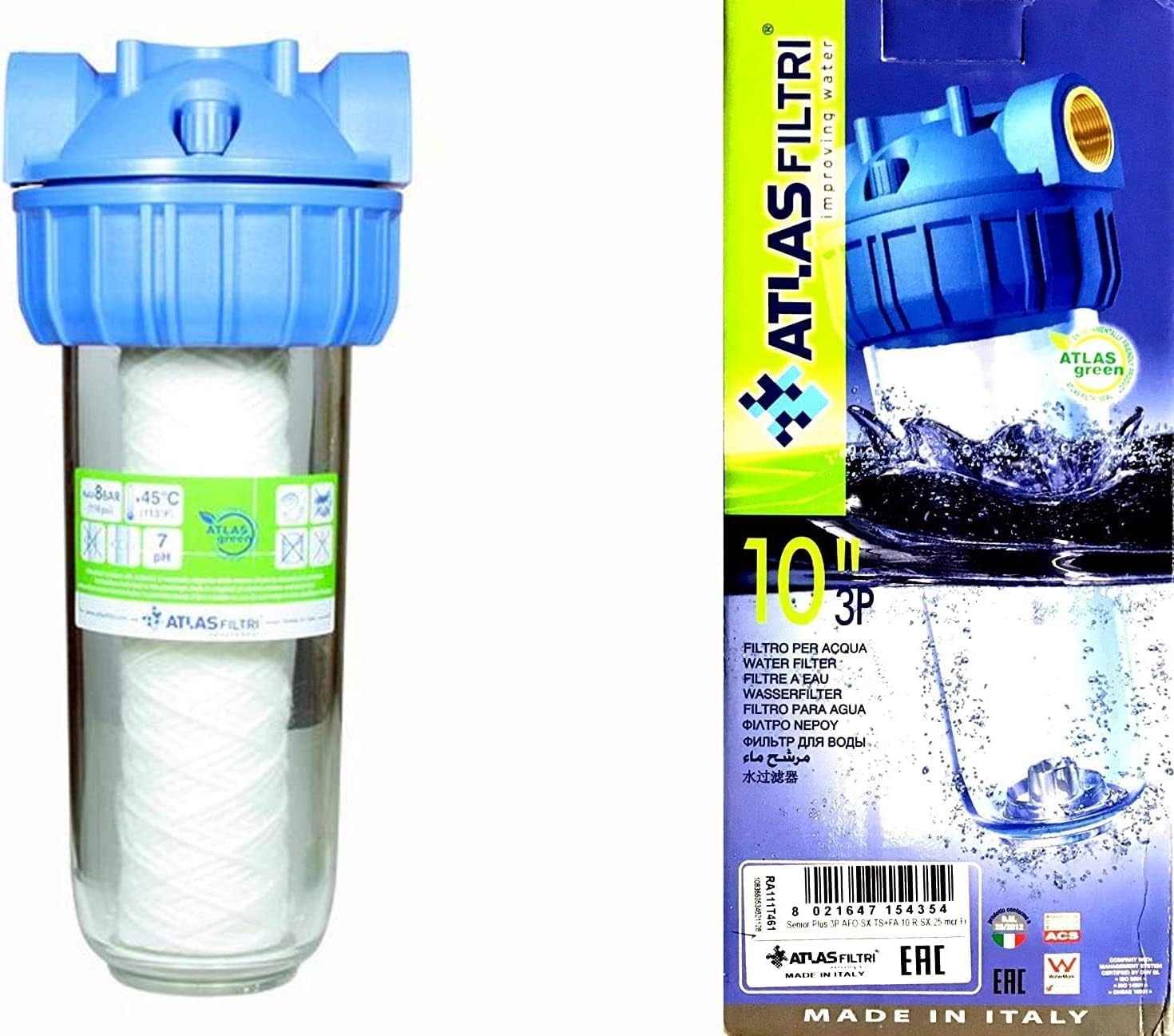 Atlas Single Stage Water Filter, Blue : Buy Online at Best Price in KSA ...