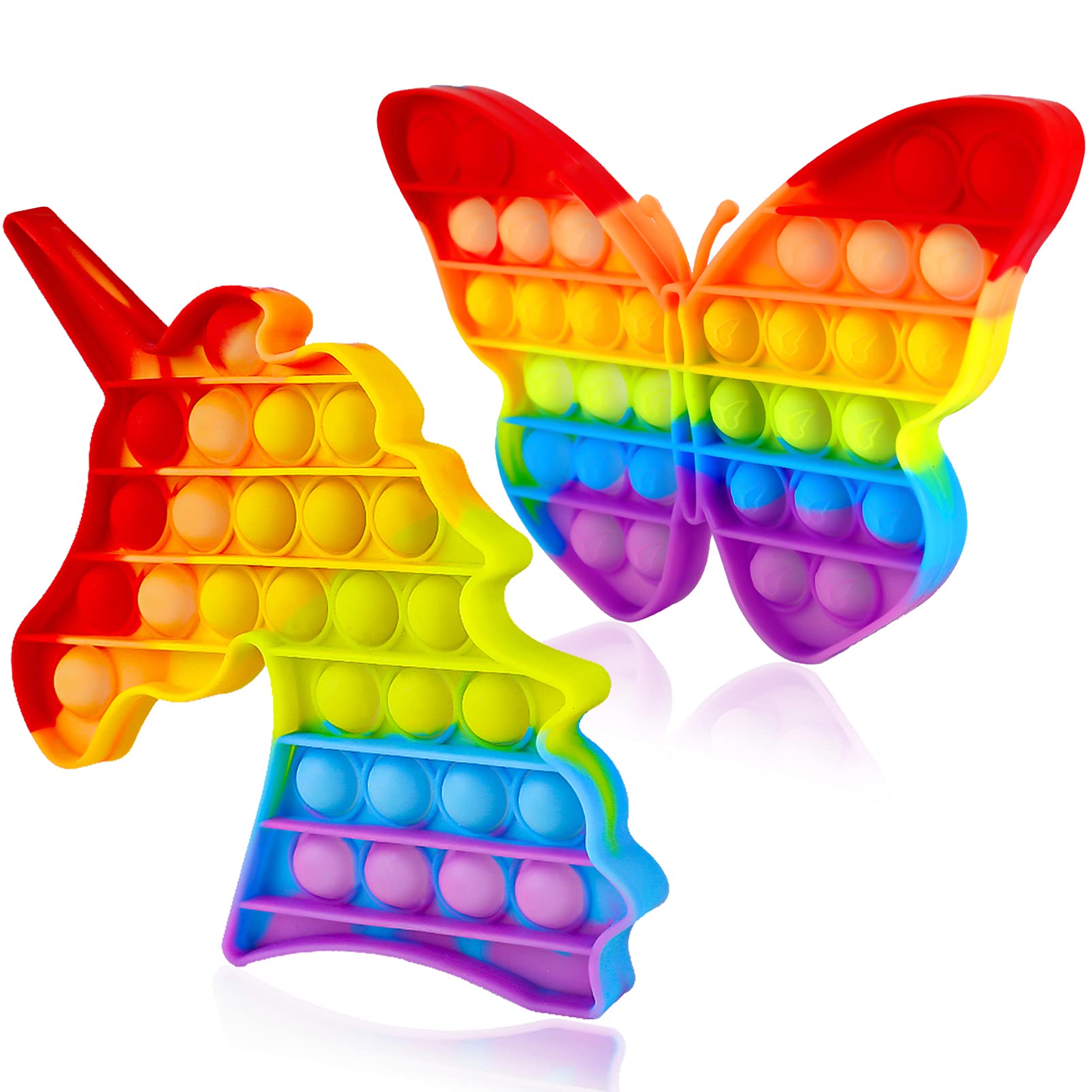 Buy 2 Packs Bubble Pop Poop it Fidget Toy, Sensory Anxiety Stress ...