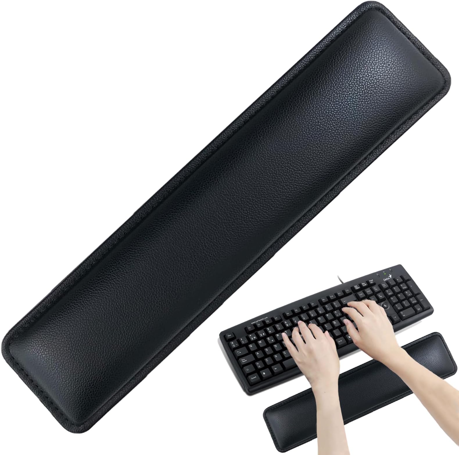 Amazon.com : Dayake Skin-Friendly Leather Rebound Sponge Keyboard Wrist ...
