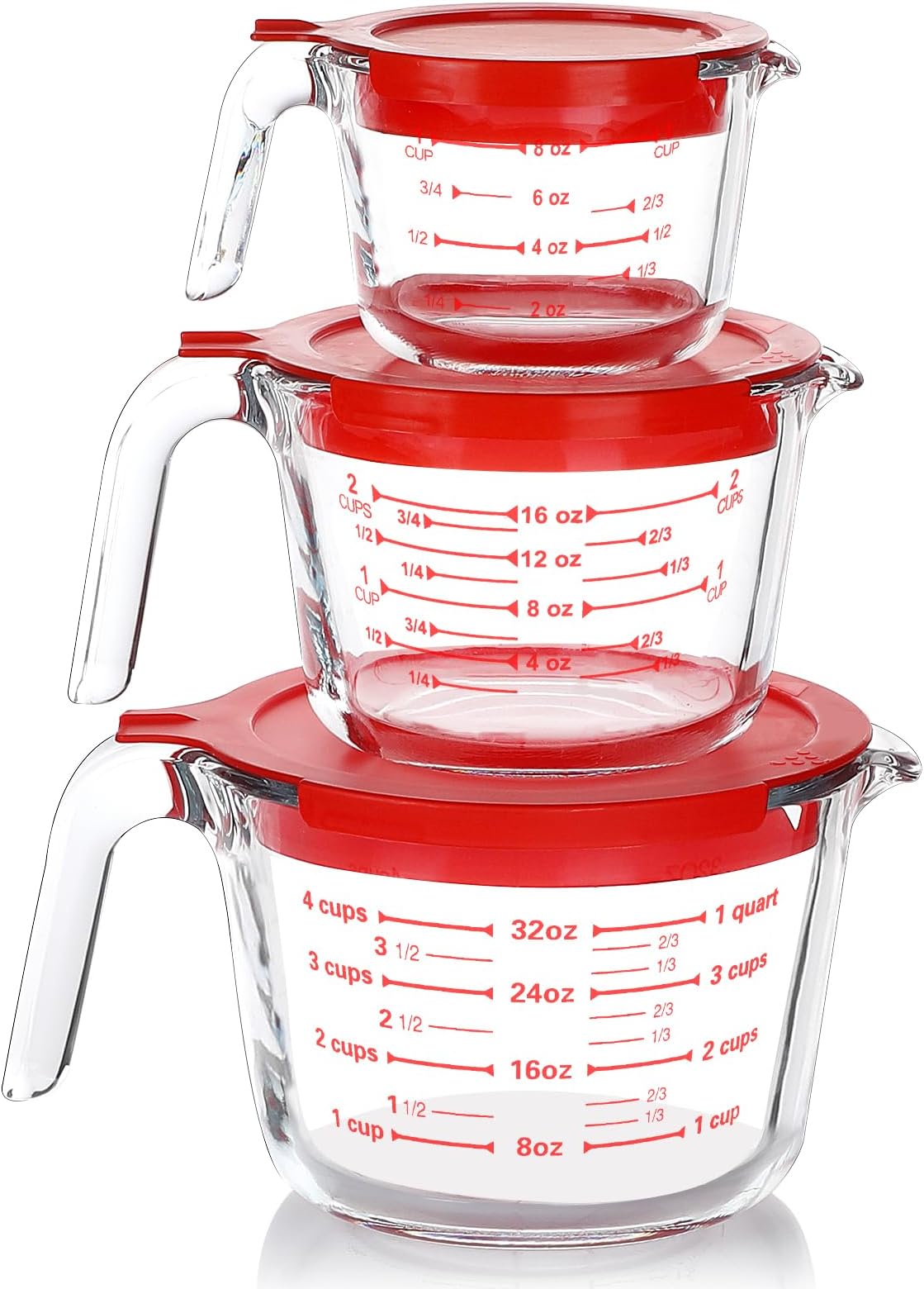 Amazon.com: Pyrex Prepware 2-Piece Glass Measuring Set, 1 and 2-Cup, 2 ...