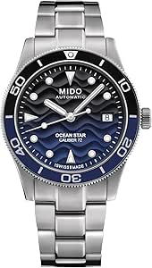 Amazon | [MIDO] 腕時計、自動腕時計、ダイビングウォッチ。 Ocean Star 39 M0269071104100 グレー ...