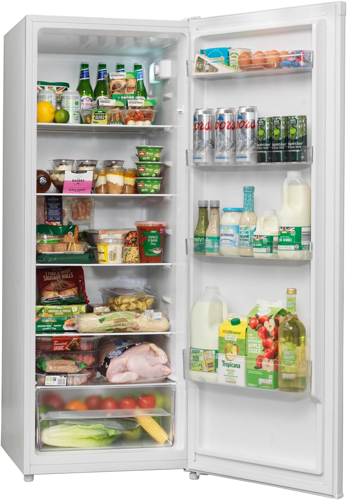 English Electric Upright Larder Fridge EEL240H 242 Litre 55cm wide E ...