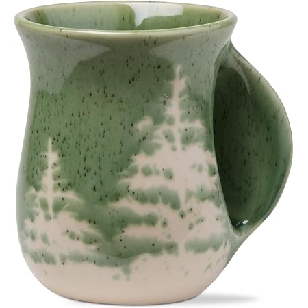 Amazon.com: Hand Warmer Mug, Handmade Pottery Ceramic and Hand Painted ...