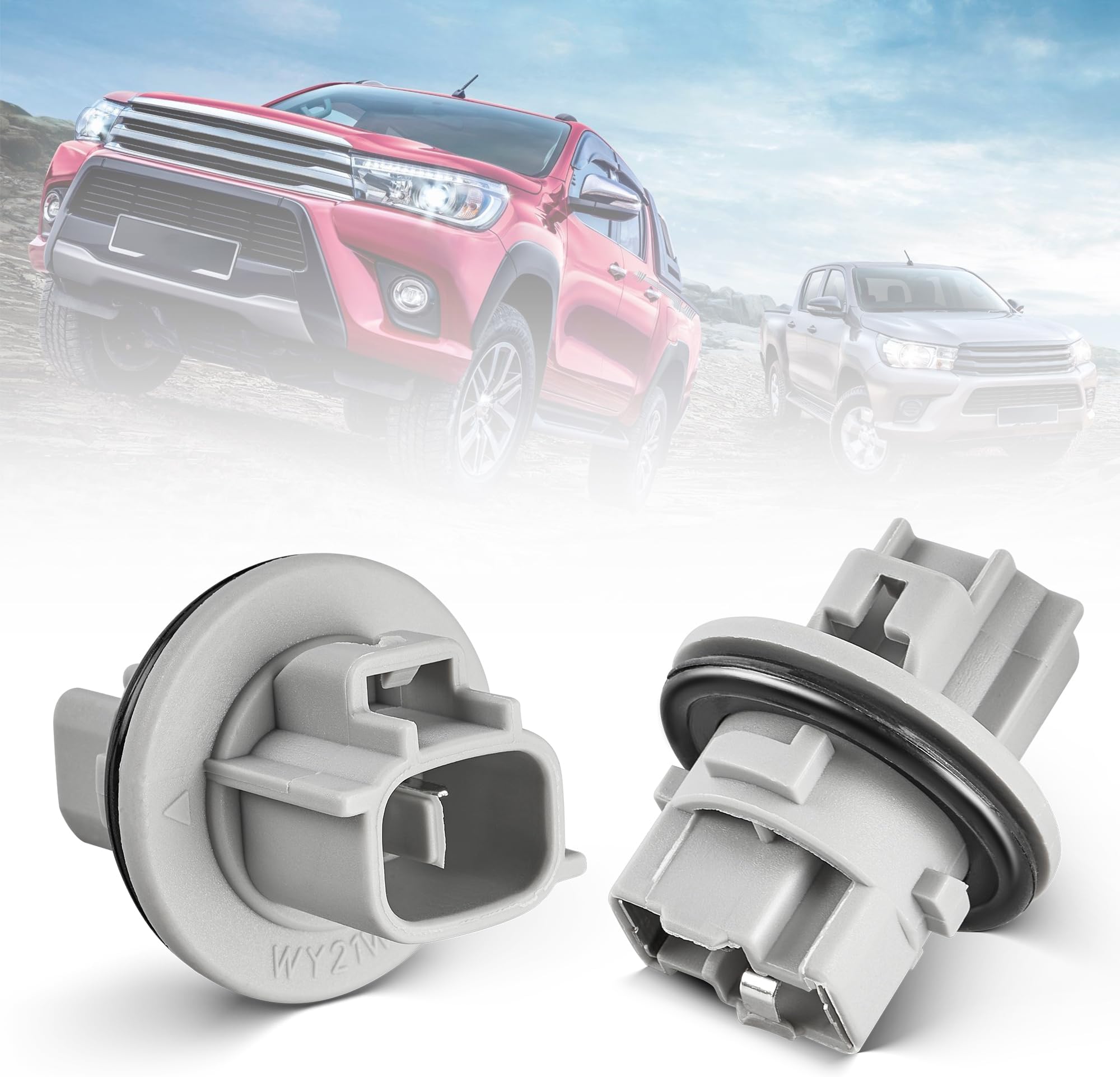 Amazon.com: RED WOLF Front Turn Signal Light Socket 2-Pin for 2003-2022 ...