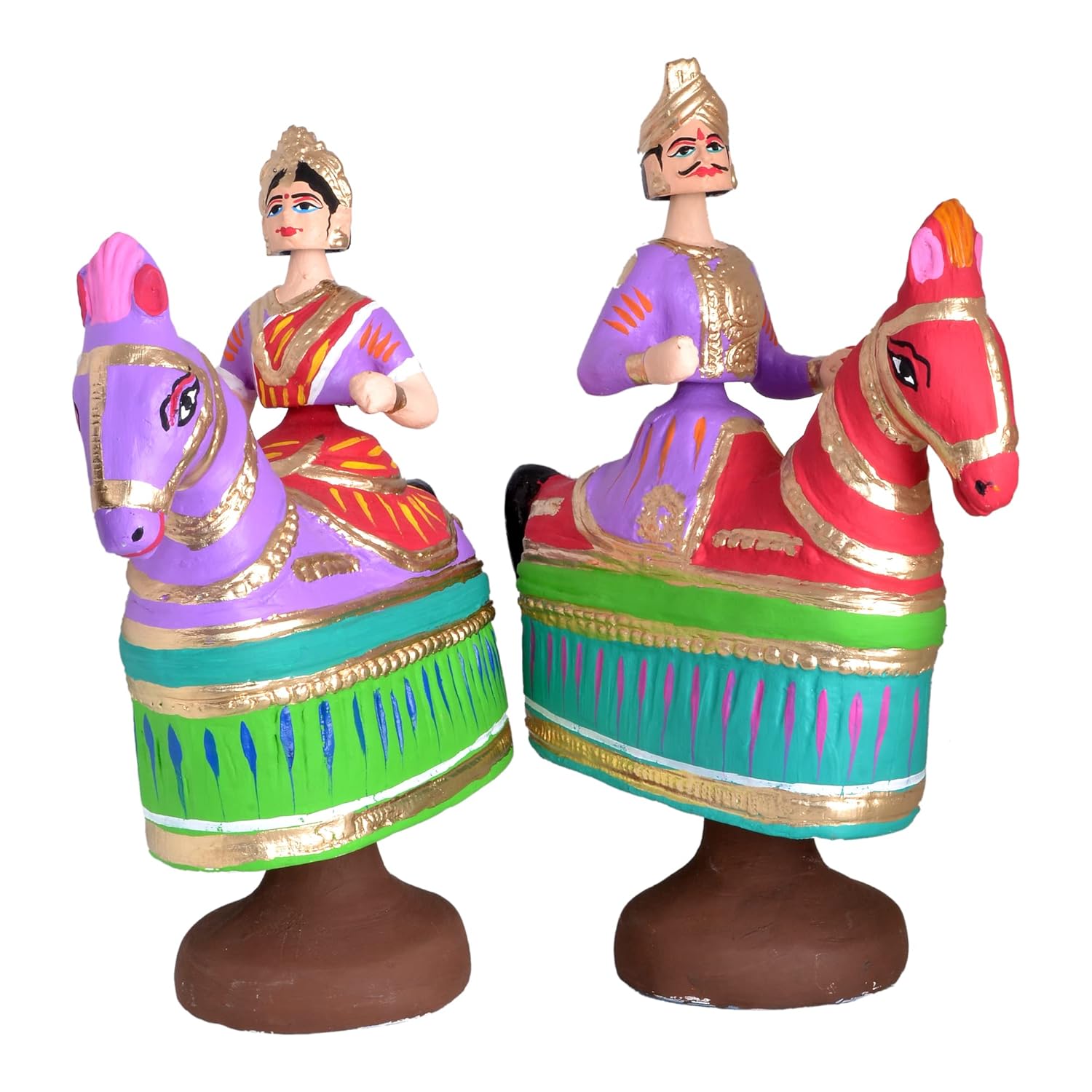 Buy DELTART-Tanjore Poikaal Kuthirai showpiece Statue for Home Decor ...