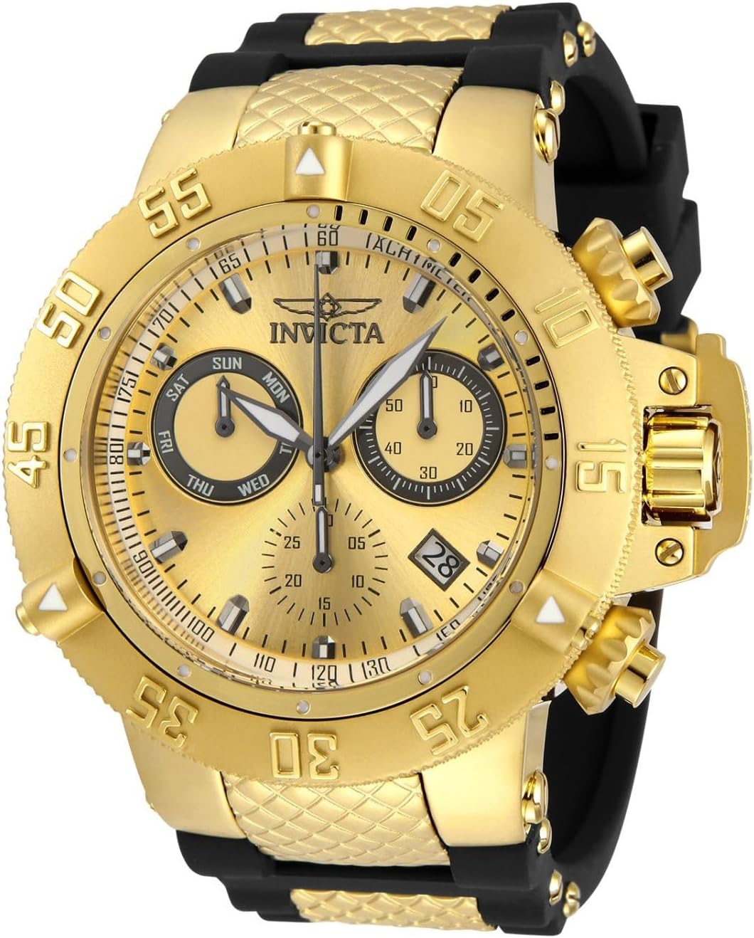 Invicta Men's 5517 Subaqua Collection Gold-Tone Chronograph Watch ...