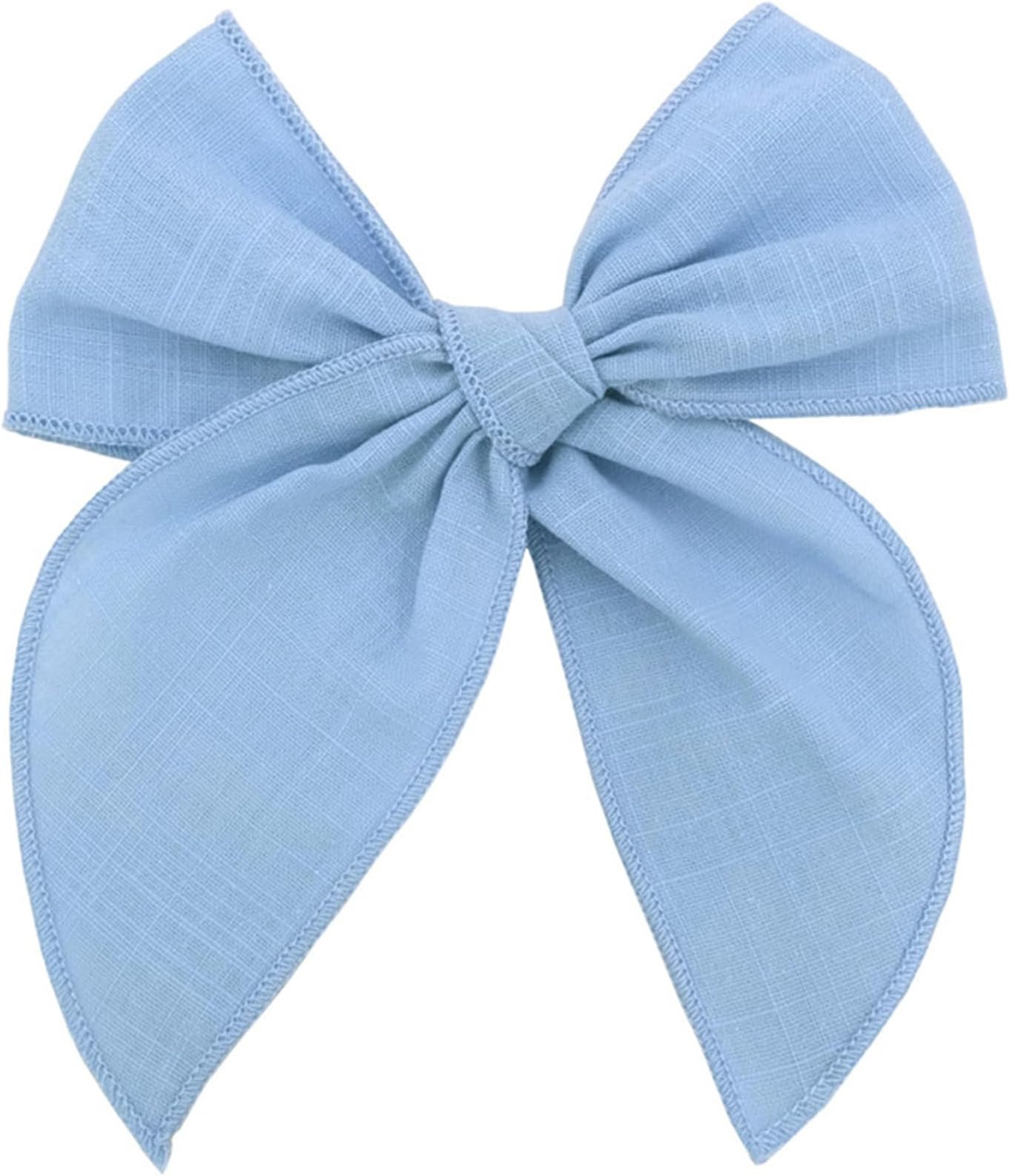 Amazon.com: YUESE Hair Bows for Girl - Hair Bows Cotton Linen 5.5 ...