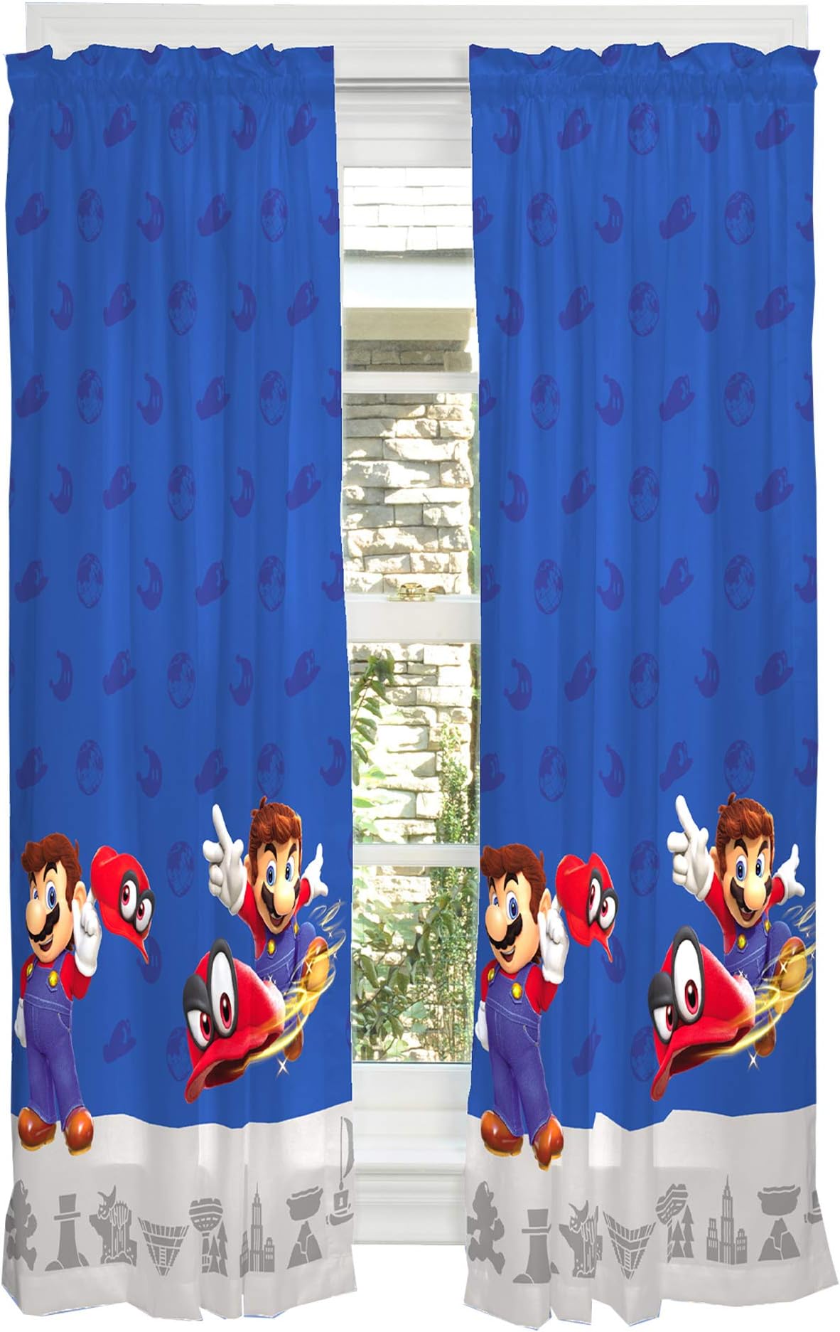 Amazon.com: Franco Kids Window Curtain Panels Drapes Set, 82 in x 63 in ...
