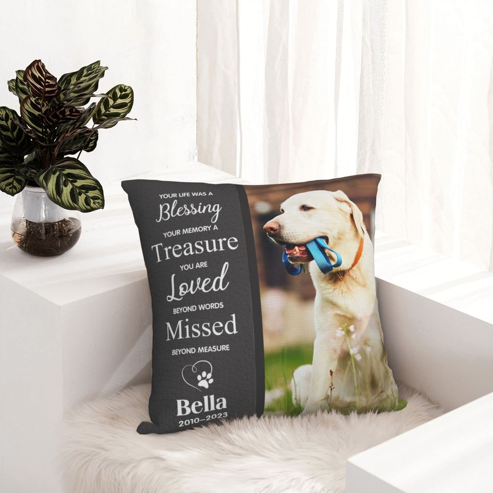 Pawfect House Personalized Loved Beyond Words - Memorial Inspirational ...