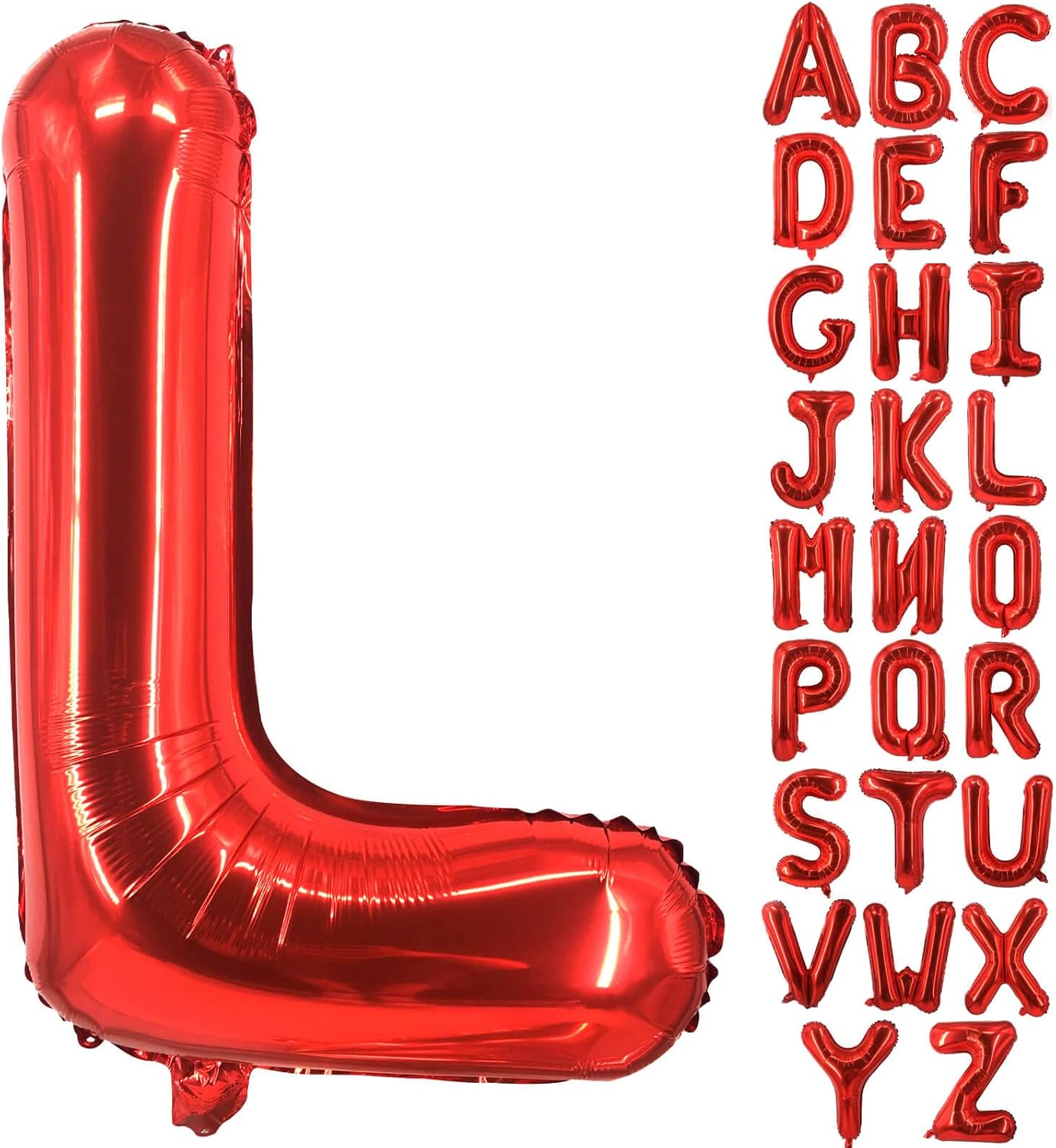 Amazon.com: Lovoir 40 Inch Large Red Letter L Balloons Big Size Jumbo ...