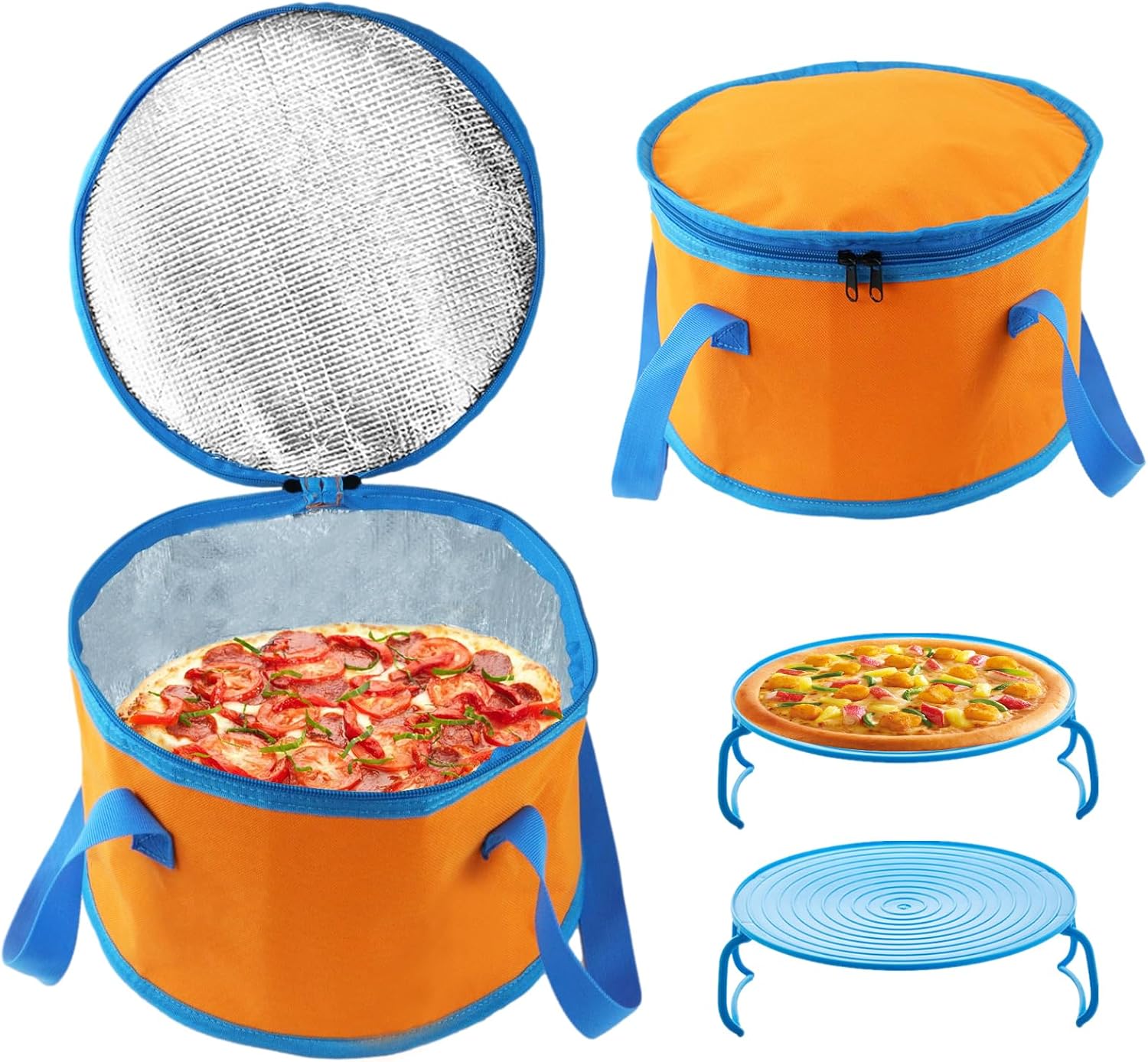 Amazon.com: 2Pack Round Pie Carriers for Transport, Cake Carrier with ...