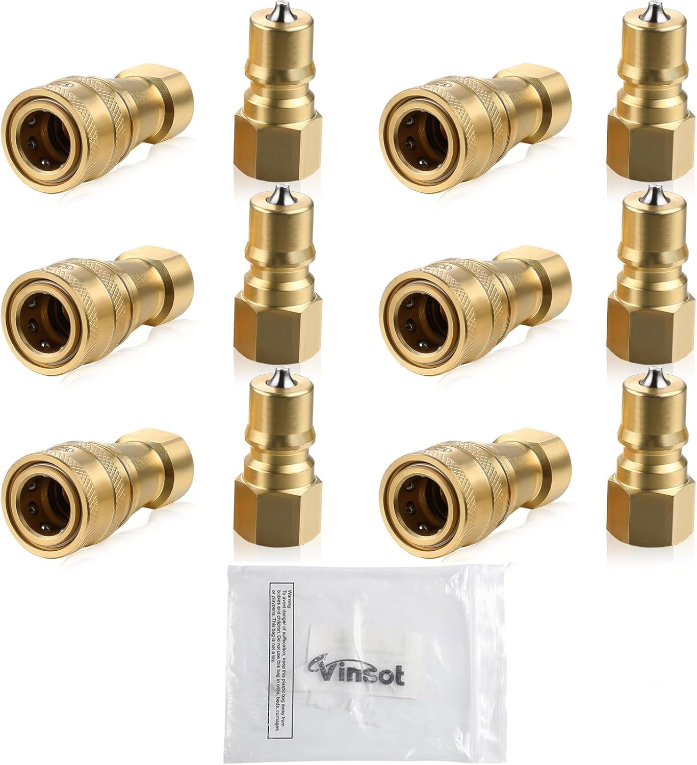Amazon.com: Vinsot 6 Set 1/4" Quick Disconnect Coupler Valve for Carpet ...