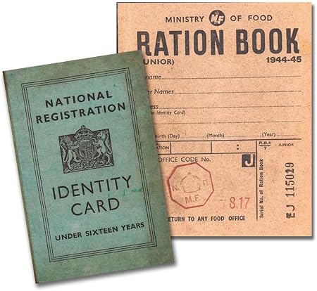 WW2 Replica Junior Ration Book and Identity Card : Amazon.co.uk: Toys ...