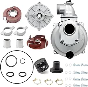 2 Inch Semi-Trash Water Pump Rebuild Kit Assembly for Harbor Freight ...