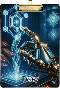 Amazon.com : Mechanical Robot Arm Monogram Clipboards, Custom Name ...