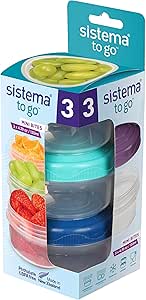 Amazon.com: Sistema Snack Pots Mini Bites TO GO Food Storage Containers ...