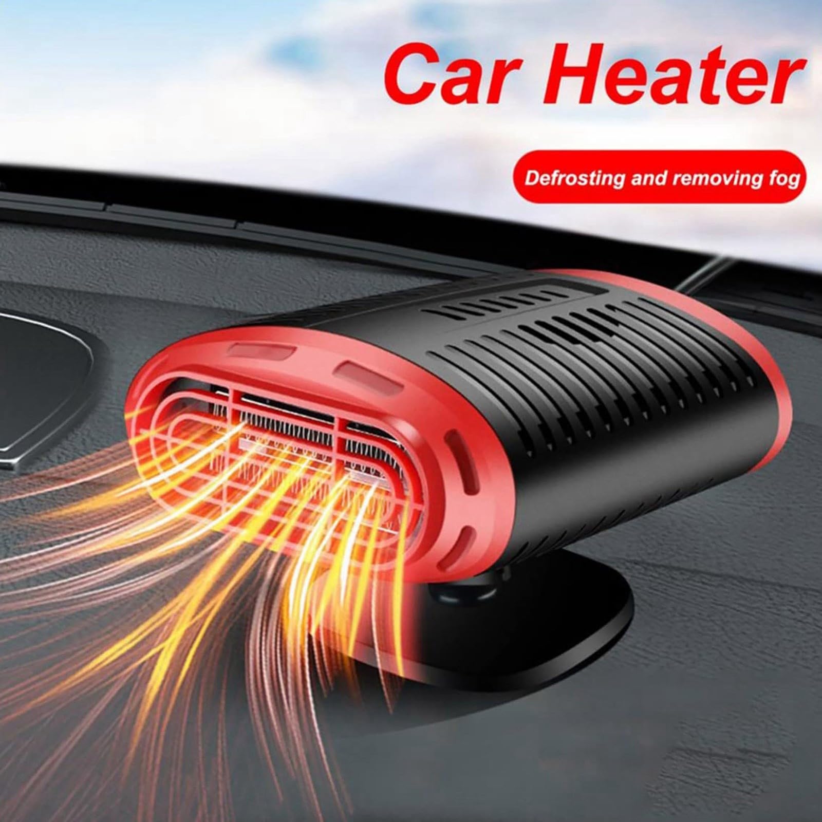 Snapklik.com : 12V Car Heater - 2 In 1 Portable Windshield Defogger And ...