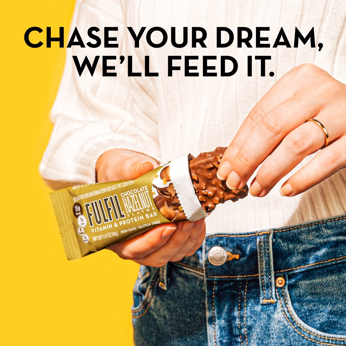 Snapklik.com : FULFIL Vitamin And Protein Bars, Hazelnut, Snack Sized Bar