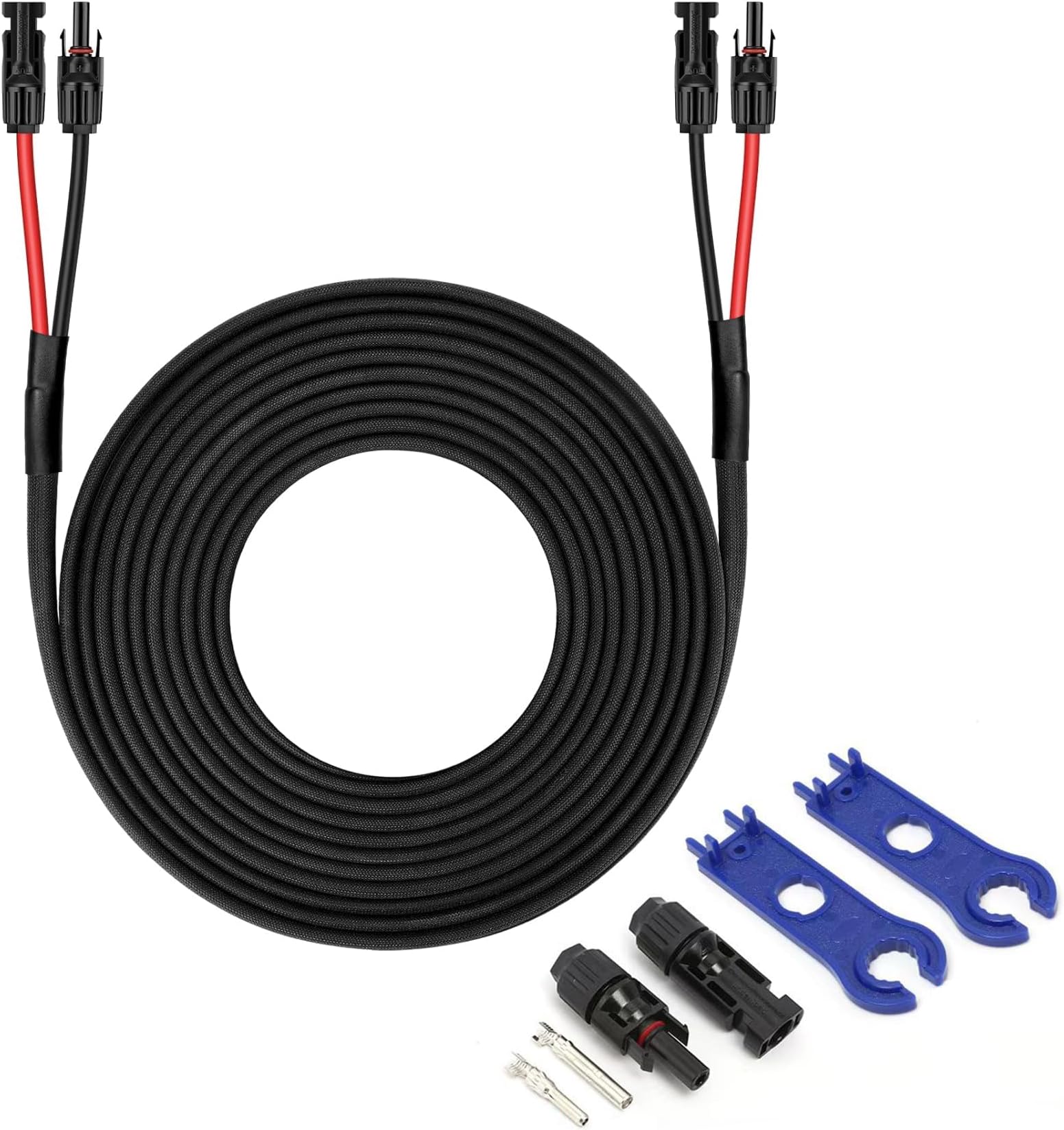 Amazon.com: 10FT 10AWG Solar Panel Extension Cable with Female Male ...