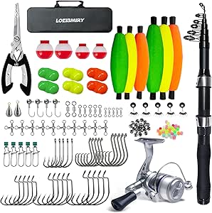 Fishing Rod Reel Combos, 2.1m/6.89ft Telescopic Fishing Poles and ...