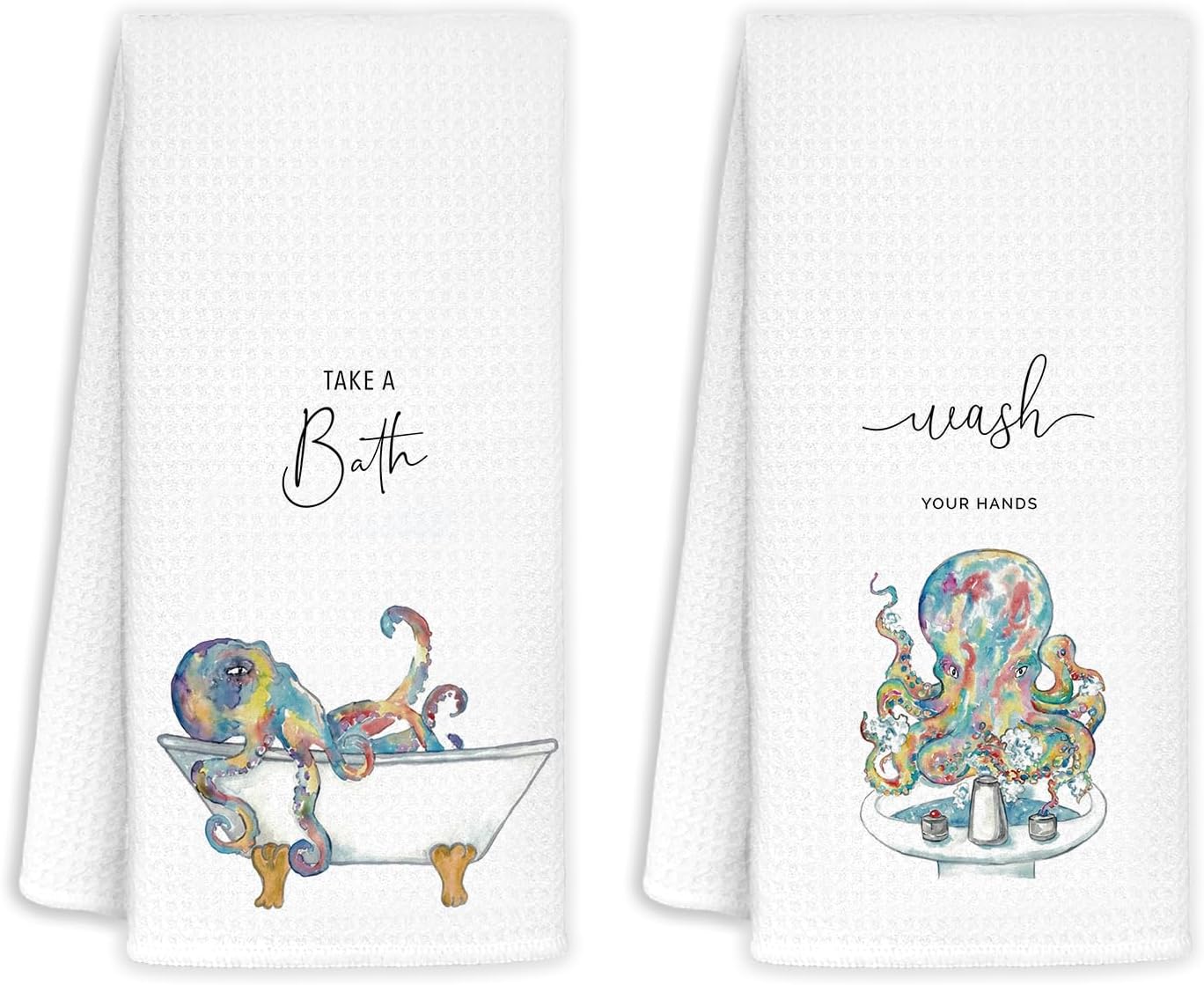 Amazon.com: Montgomery Street Octopus Cotton Flour Sack Dish Towel ...