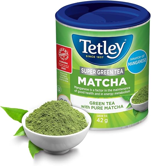 Tetley Super Green Tea Matcha: Green Tea with Pure Matcha, 20 Count ...