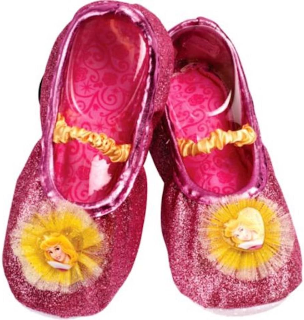 Amazon.com | Disney Princess Aurora Toddler Slipper Shoes,Pink,One Size ...