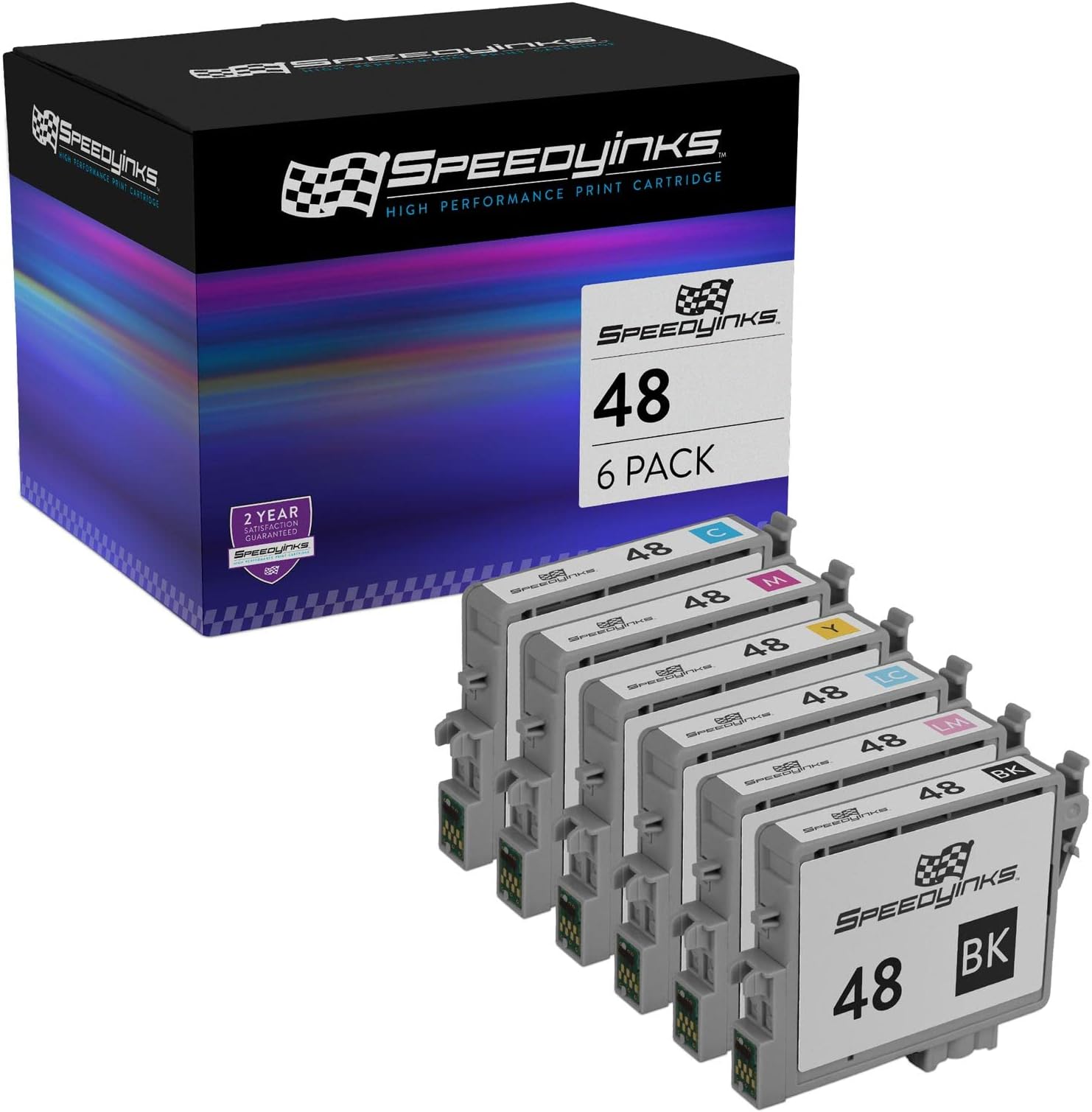 Amazon.com: Run Star 6 Pack T048 Remanufactured Ink Cartridge ...