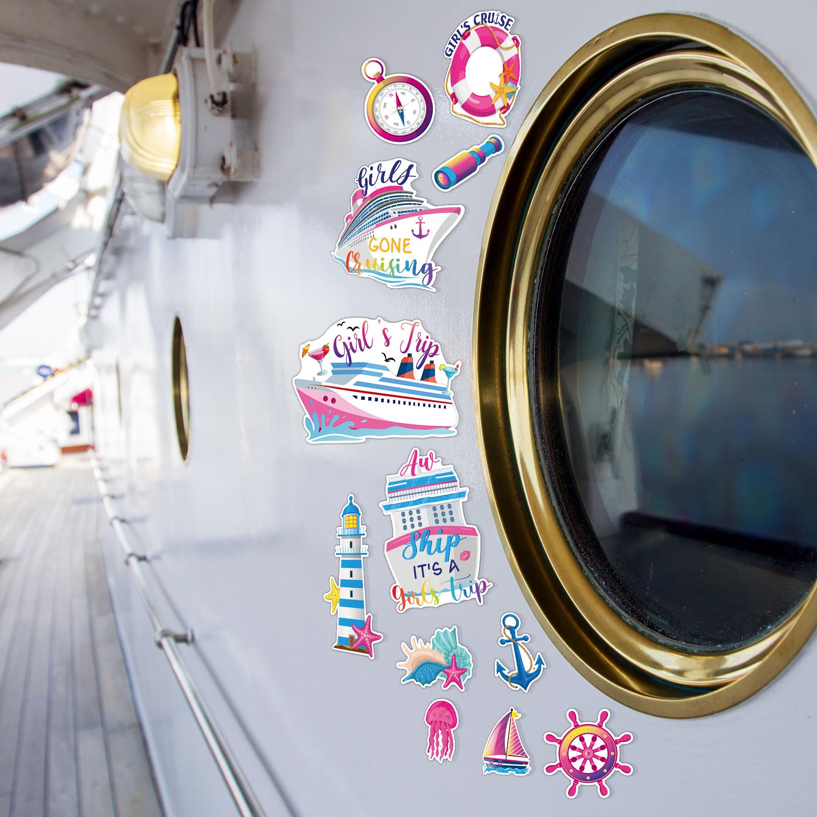 Snapklik.com : Kanayu 12 Pieces Cruise Door Magnets Decorations, Sea ...