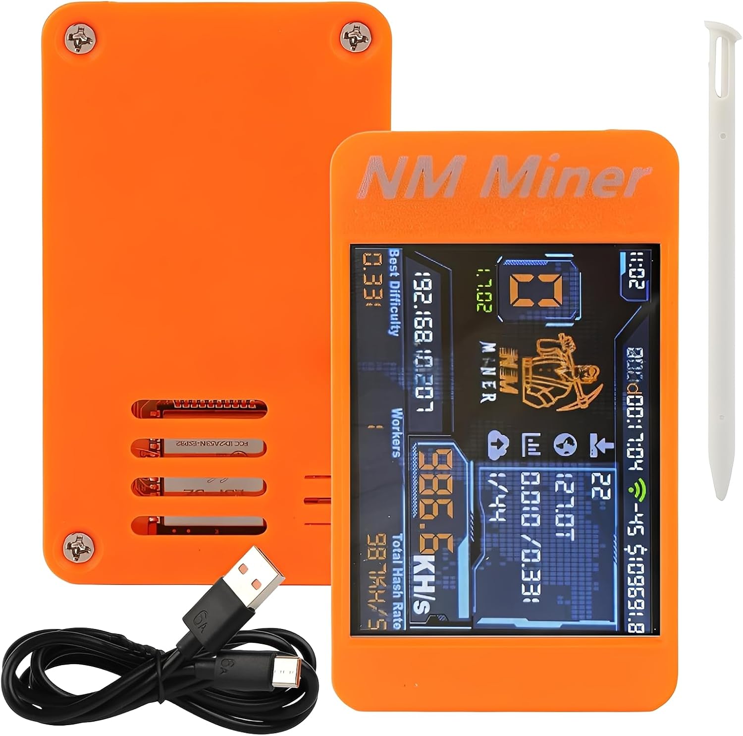 Elprico Lottery Miner, 2.8 Inch Display Solo Mining Machine, 986 KH/s ...
