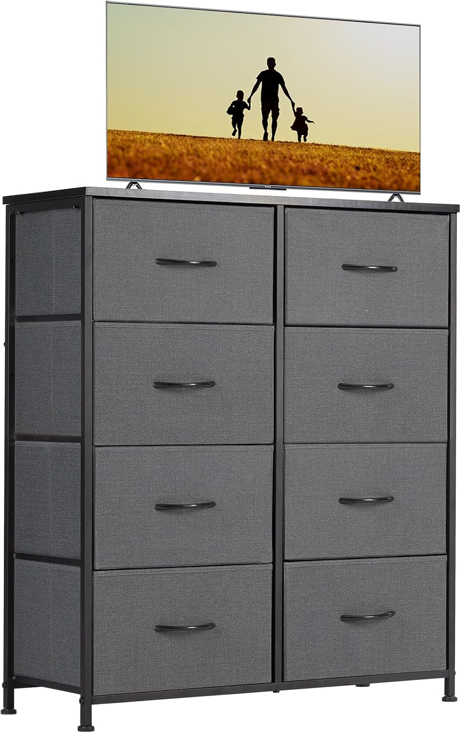 Amazon.com: Sweetcrispy Dresser TV Stand, Entertainment Center with 8 ...