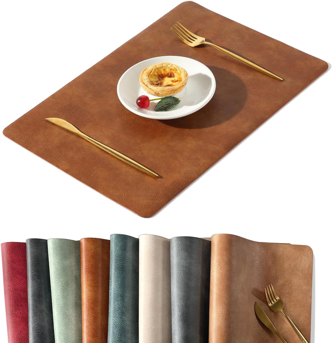 Amazon.com: HF by LT Tucson Leather Placemats, 13 x 19 inches, Set of 4 ...