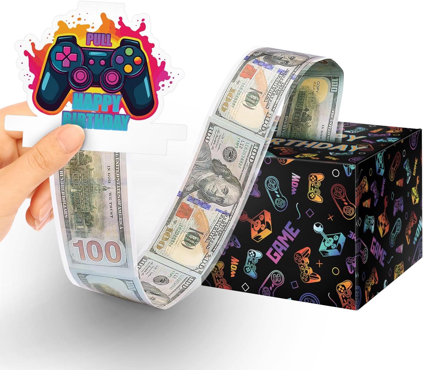 Amazon.com: DTESL Happy Birthday Money Gift Box with Pull Out Card and ...