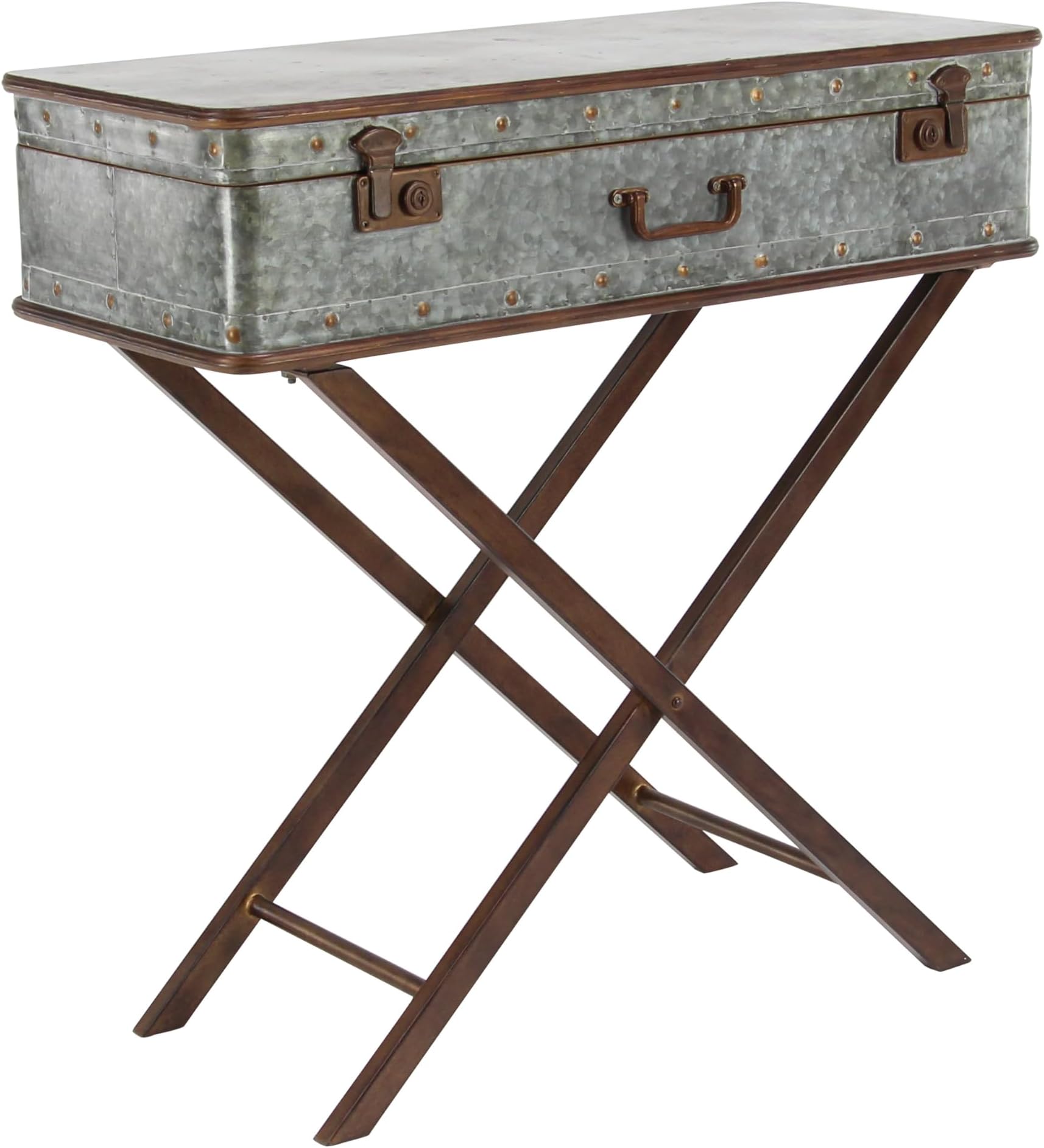 Amazon.com: Deco 79 Farmhouse Metal Accent, Side Table 32" x 16" x 32 ...