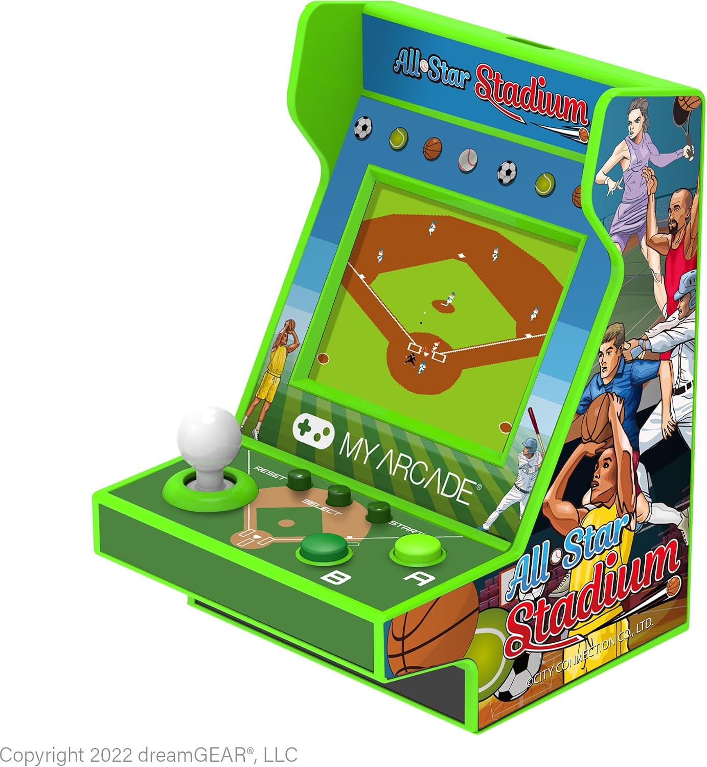 Amazon.com: My Arcade All Star Stadium Pico Player- Fully Playable ...
