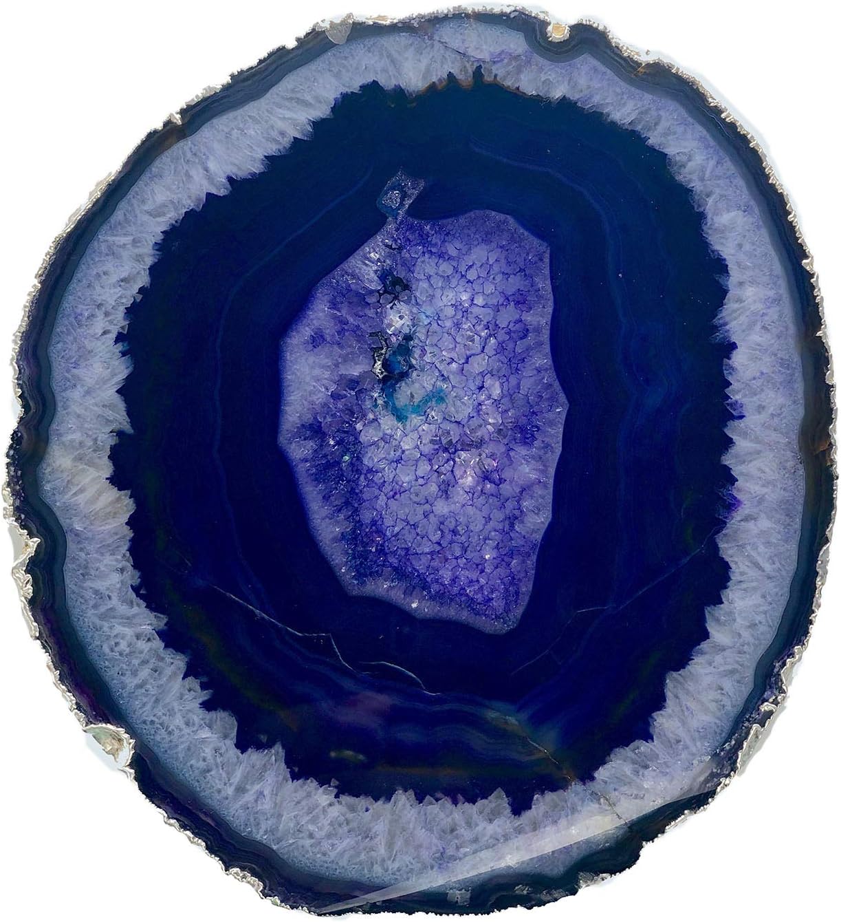 Amazon.com: Nature’s Decorations Purple Agate Trivet - Natural Silver ...